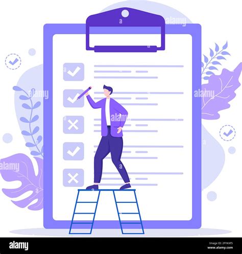 Task List Vector Illustration To Do List Time Management Work Planning