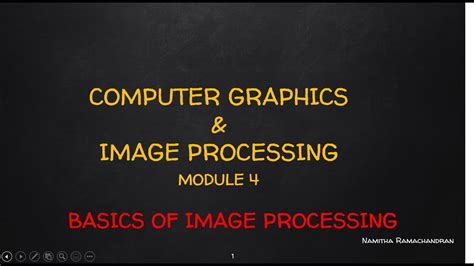 Basics Of Image Processing Youtube