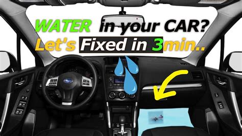 Water Leak Passenger Side Of You Car Water Leaking How To Fix AC