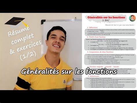 Généralités sur les fonctions 1bac Résumé complet exercices 1 2