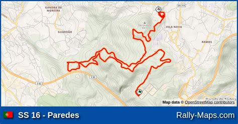 SS 16 Paredes Stage Map Rally De Portugal 2023 WRC Rally Maps