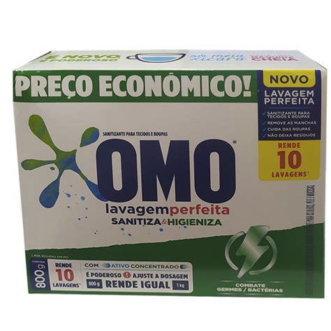 Boa Vista Supermercados LAVA ROUPA OMO L PERF 800G SANITIZ