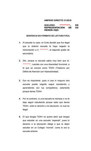 EJEMPLO DE DEMANDA DE AMPARO INDIRECTO EN MATERIA JUICIO DE AMPARO