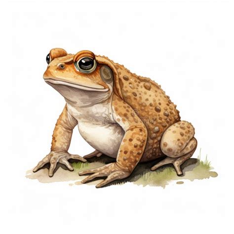 Simple Toad Clip Art With White Margins And Easy Cropping Stock