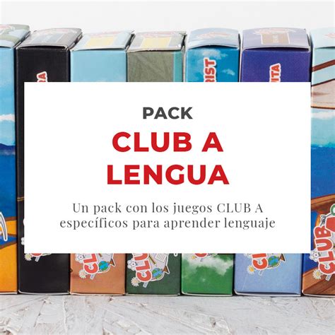 Pack LENGUA con CLUB A para jugar en clase de kinuma envío 24 48