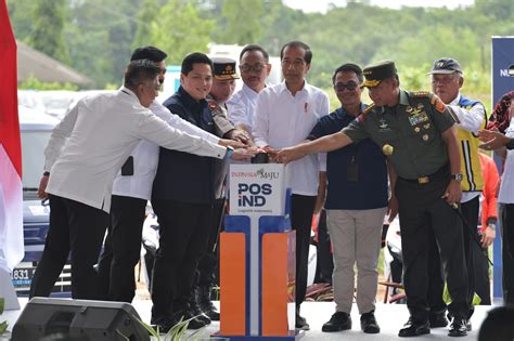 Presiden Jokowi Resmikan Pembangunan Nusantara Logistic Hub Di IKN
