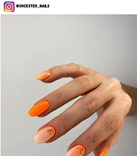 Get Bold And Beautiful With Ombre Orange Acrylic Nails A Must Try