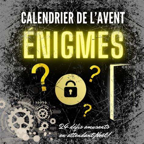 Amazon fr Calendrier de lAvent Énigmes Livre Jeux pour adultes avec