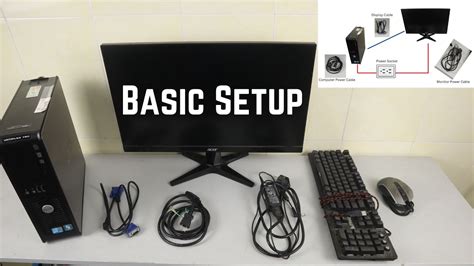 basic desktop computer set up step by step youtube