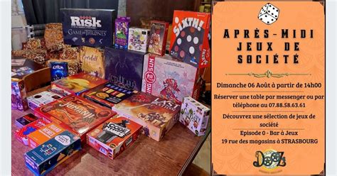 Après Midi Jeux de Société Strasbourg 2023 date horaires programme