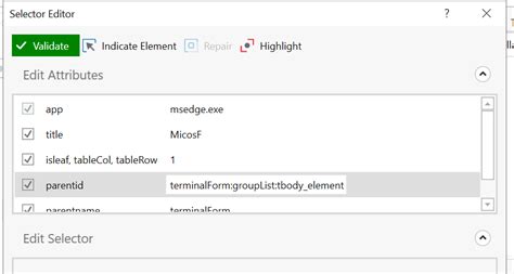 Selector Editor Groups Attributes With Same Value Together So Can T Use