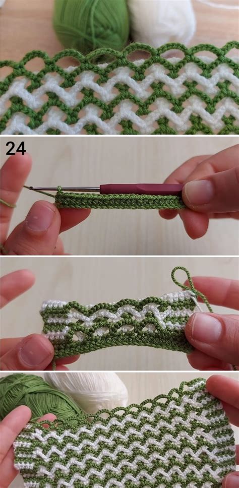 Crochet Beautiful Zigzag Stitch Design Peak