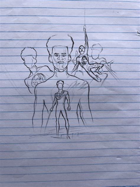 Rapido On Twitter Initial Sketch Vs Final Piece AcrossTheSpiderVerse