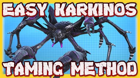 Ark Survival Evolved Genesis Part 2 Easy Karkinos Taming Method YouTube