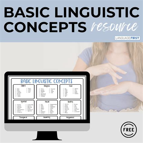basic linguistic concepts — language first