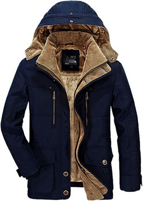 Jakflyzel Winterjacke Herren Verdicken Warmjacken Herren Kapuze