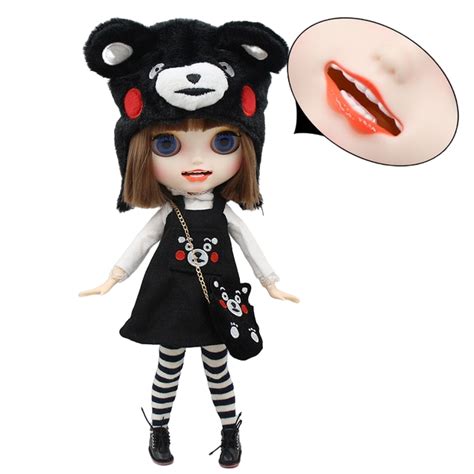 Gloria Premium Custom Neo Blythe Doll With Brown Hair White Skin
