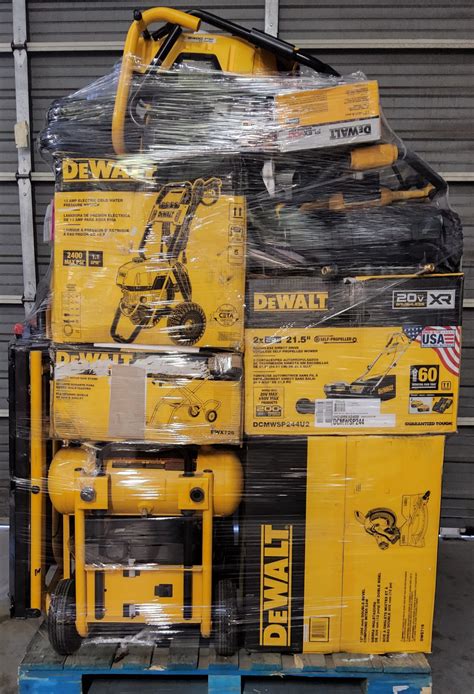 DEWALT PALLET LOT ID 102401 Untested Customer Returns Texas Tool