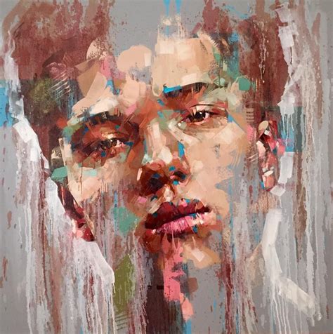 Jimmy Law 1970 Abstract Portrait Painter Jimmy Law Portrait Art