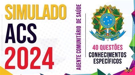 Simulado Acs Agente Comunit Rio De Sa De Youtube