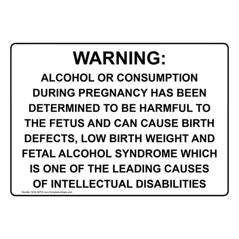 Pregnancy Sign Warning Alcohol Or Consumption During Pregnancy