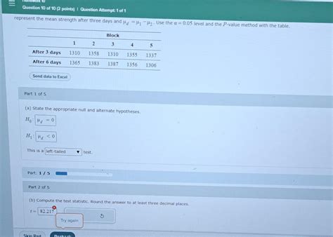 solved part 1 of 5 a state the appropriate null and