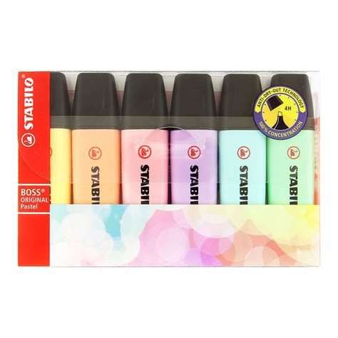 Stabilo Boss Original Highlighter Pastel 6 Set Markersnpens