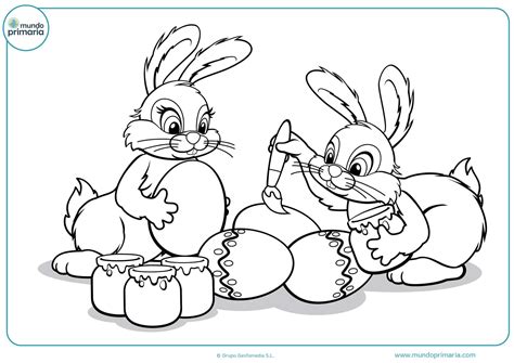 Conejo De Pascua Para Colorear