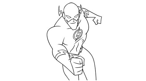 Flash Superhero Drawing And Coloring Video