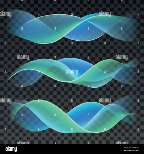 Abstract Smooth Waves On Checkered Background Vector Design Elements