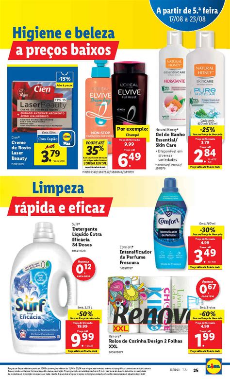 Folheto LIDL Beleza e Limpeza Antevisão Promoções 17 agosto a 23 agosto