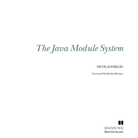 The Java Module System