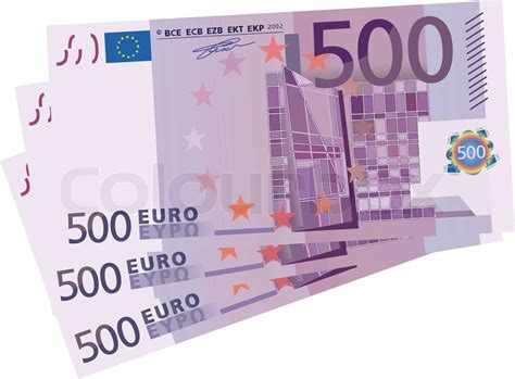 Euro 500 Pengeseddel Stock Vektor Colourbox