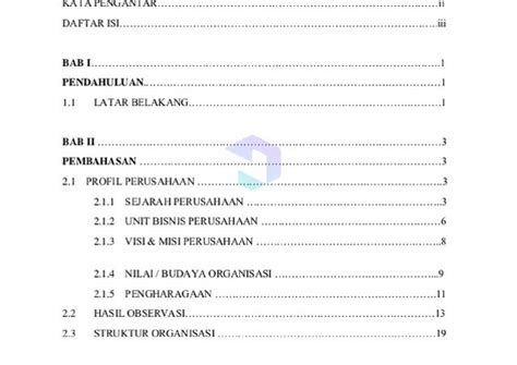 Contoh Penulisan Daftar Isi Contoh Resource Images And Photos Finder