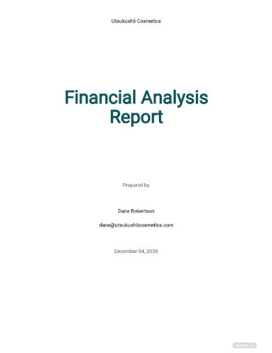 Free Financial Analysis Template In Pdf Template Net Bank Home