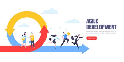 Agile Development Methodology Business Concept Vector Image