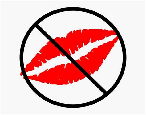 No Kissing Clipart Kiss Red Lips PNG Image Transparent PNG Free