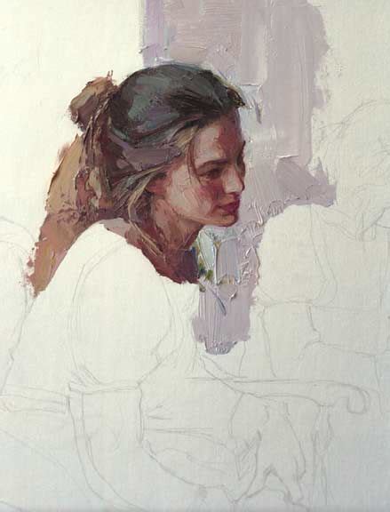 Scott Burdick Technique On Hair Portrait Art Art Painting