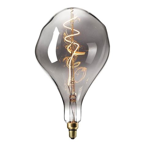 Ampoule Déco Filament LED XXL Organic en Verre Fumé Noir Les Meubles