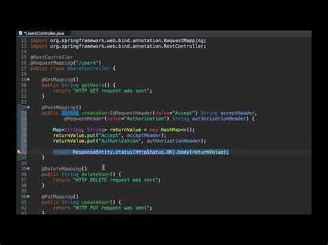 Reading Headers In Spring Boot Restful Web Service Youtube