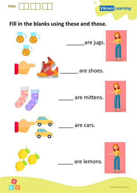 This That These Those Worksheets