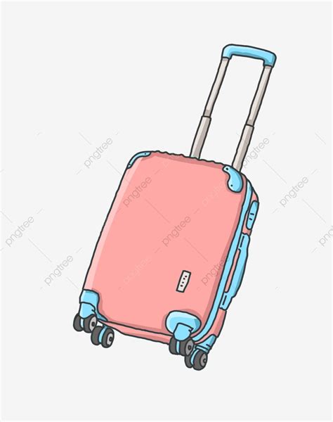 Maleta De Viaje De Dibujos Animados Maleta De Dibujos Animados Rosa