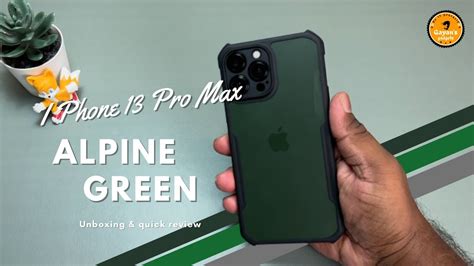 I Phone Pro Max Alpine Green Unboxing Quick Review Youtube