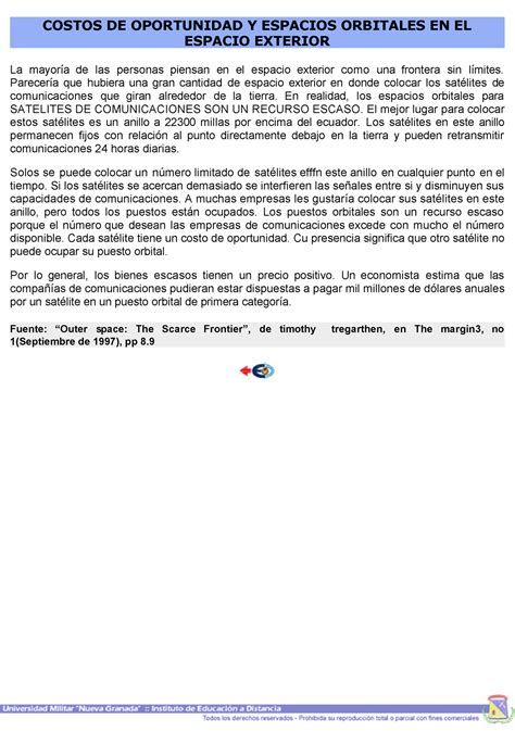Costos De Oportunidad PRACTICS COSTOS DE OPORTUNIDAD Y ESPACIOS