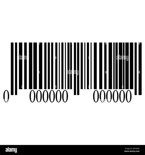 Barcode Isolated On White Background Vector Illustration Stock Vector