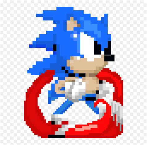 Sonic Mania Resprite Final Version Sonic Running Pixel Art HD Png