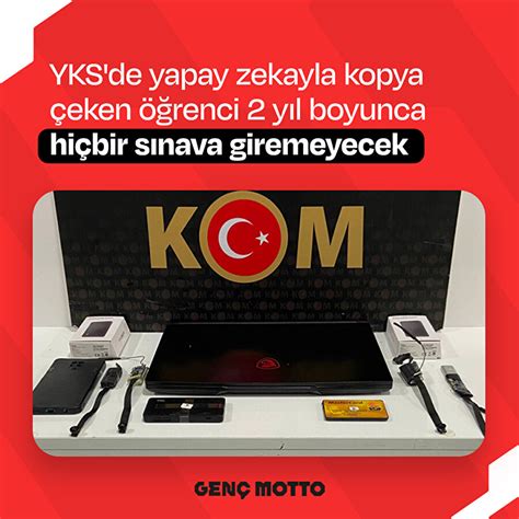 YKS de kopya çekmeye 2 yıl ceza