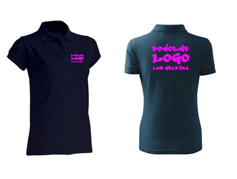 koszulka POLO damskie z WŁASNYM NADRUKIEM LOGO XXL 8191304631 Allegro pl