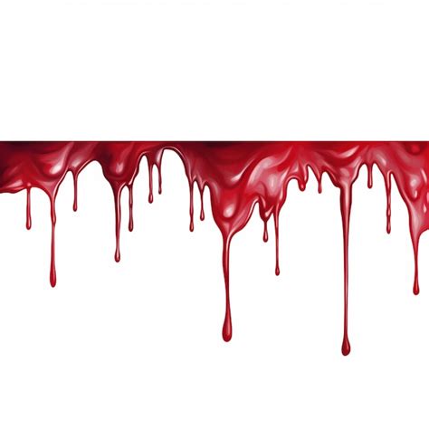 Premium Photo A Close Up Of A Blood Dripping Down A White Background