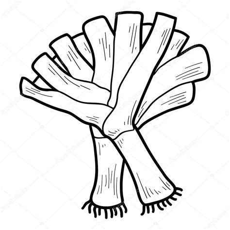 Leek Poireau Lauch Prei Coloriage Kleurplaat Coloring Para Colorear